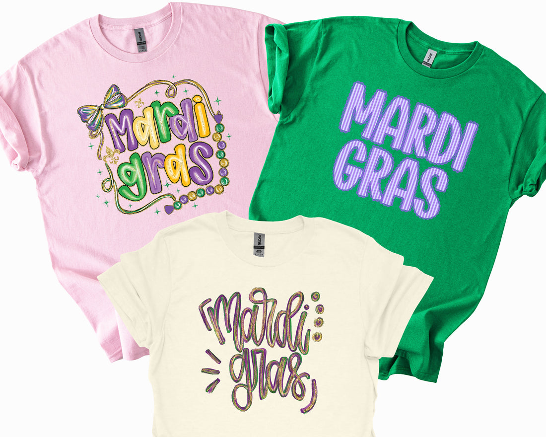 Mardi Gras Painted | Graphic Tee | Mardi Gras – Knox + Nell Wholesale